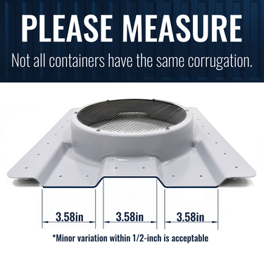 AdaptAIR™ Roof Vent for Conex Shipping Container, Reduce Condensation ...
