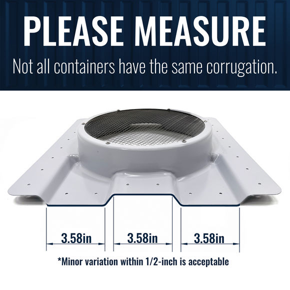 AdaptAIR™ Roof Vent for Conex Shipping Container, Reduce Condensation ...